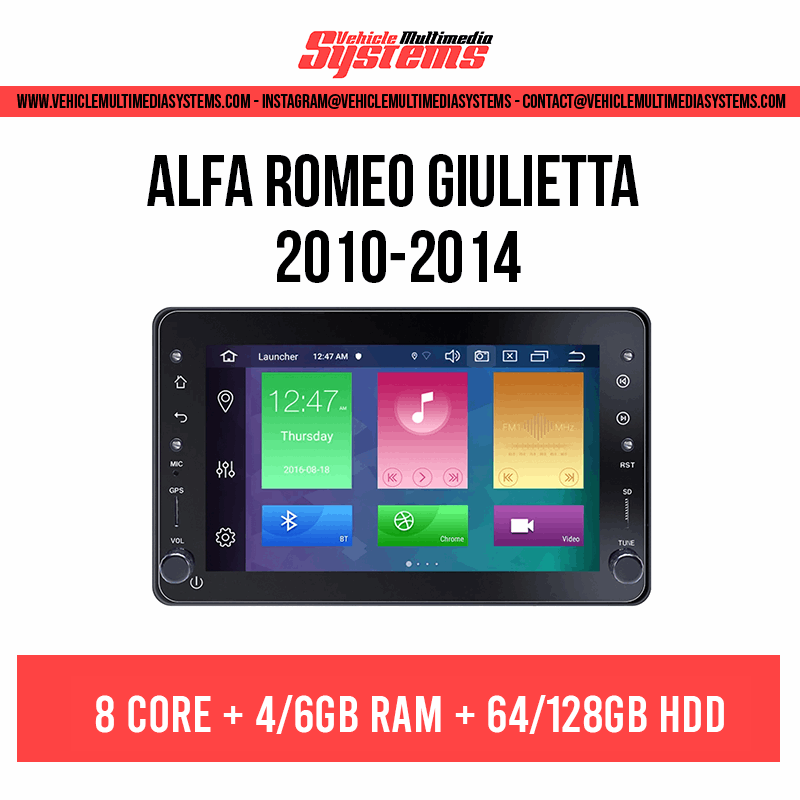 Alfa Romeo Giulietta | 2010-2014 | Android Screen | LHD– Vehicle ...