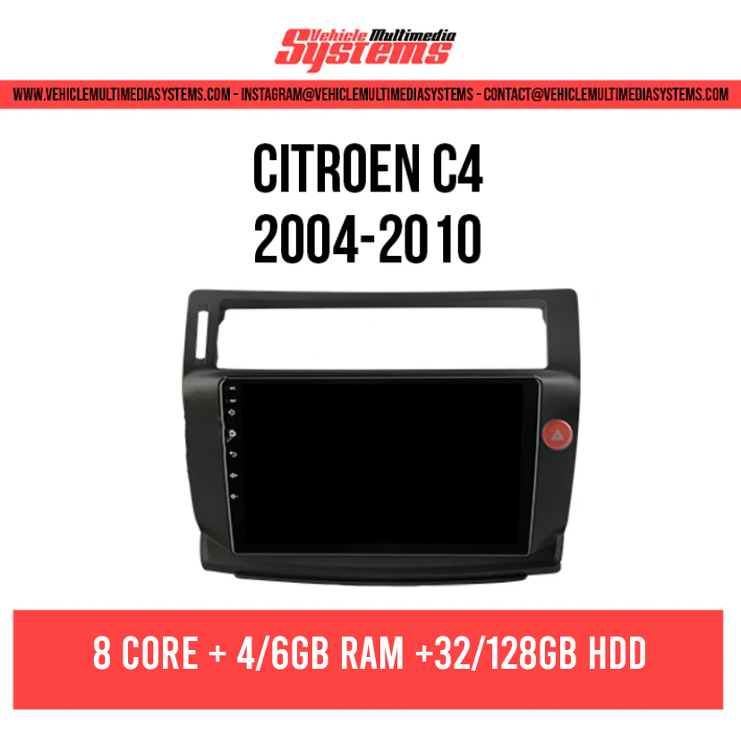 Citroen C4 | 2004-2010 | Android Screen– Vehicle Multimedia Systems