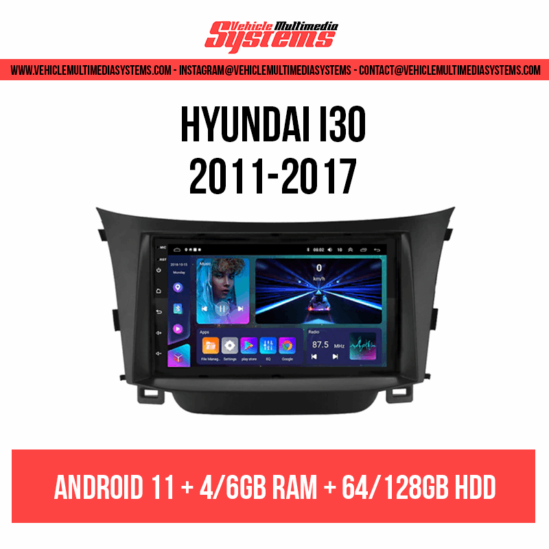 Hyundai i30 | 2011-2017 | Android Screen– Vehicle Multimedia Systems