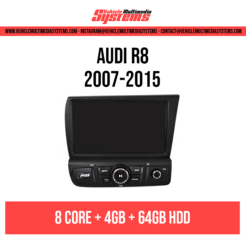 Audi R8 | 2007-2015 | Android Screen– Vehicle Multimedia Systems
