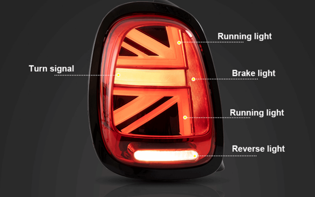 Mini Cooper | F55, F56, F57 | UNION JACK LCI STYLE LED TAILLIGHTS ...