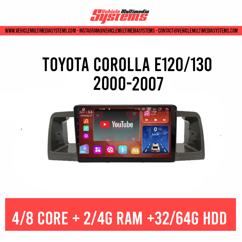 Toyota Corolla E120/130 | 2000-2007 | Android Screen– Vehicle ...