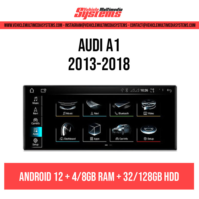 Audi A1 | 2010-2018 | Android Screen– Vehicle Multimedia Systems