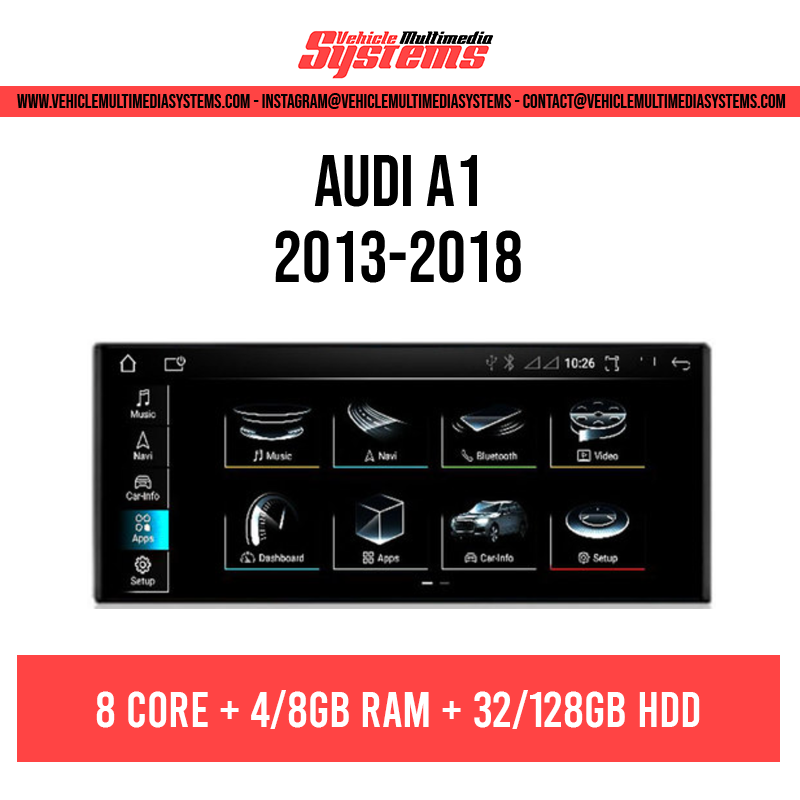 Audi A1 | 2010-2018 | Android Screen– Vehicle Multimedia Systems