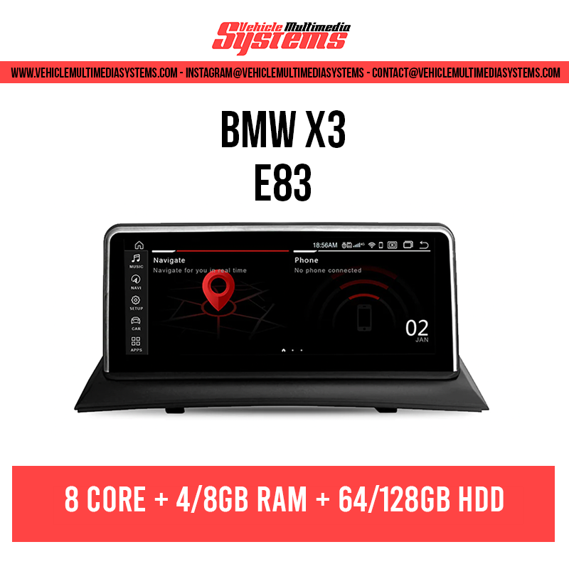 BMW X3 | E83 | Android Screen– Vehicle Multimedia Systems