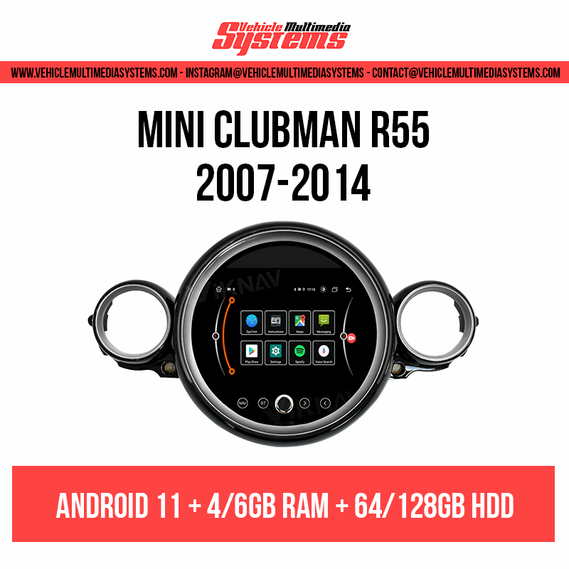 MINI Clubman R55 | 2007-2014 | Android Screen – Vehicle Multimedia Systems