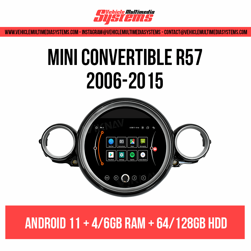 MINI Convertible R57 | 2006-2015 | Android Screen– Vehicle Multimedia ...