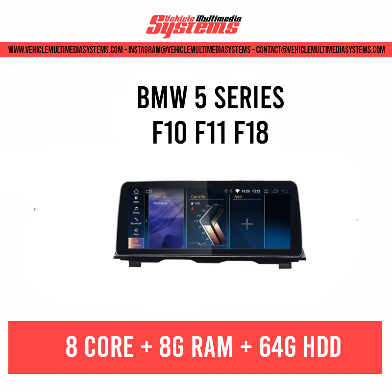 BMW 5 Series | F10 F11 F18 | Android Screen | NBT, CIC– Vehicle ...