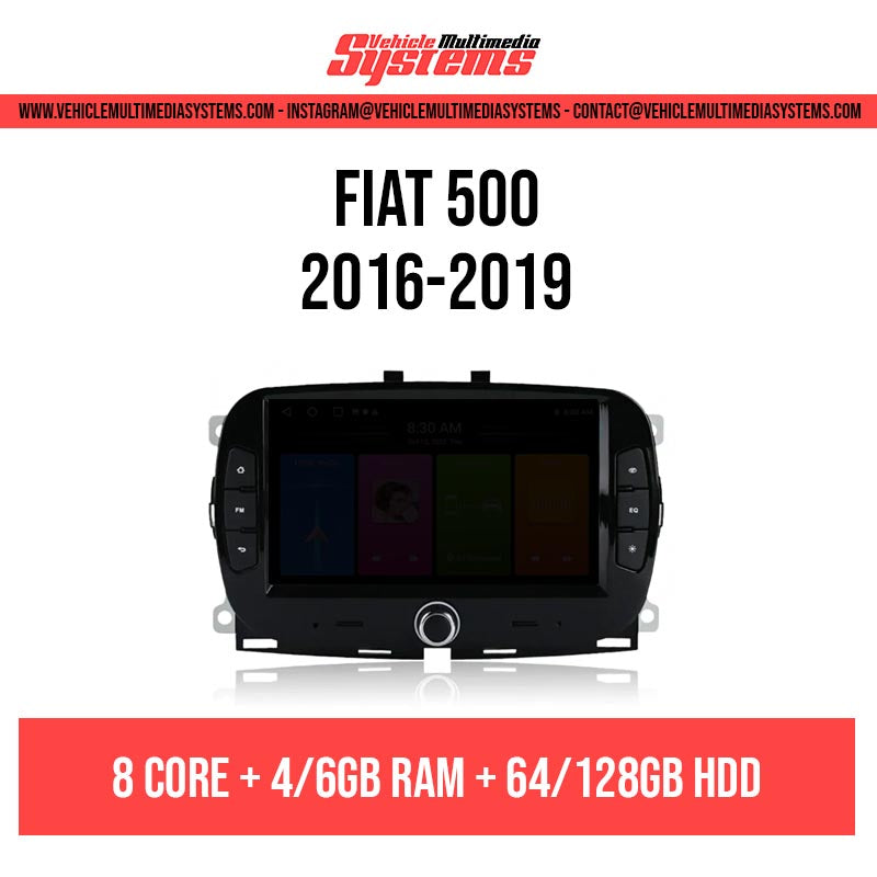 Fiat 500 | 2016-2019 | Android Screen– Vehicle Multimedia Systems