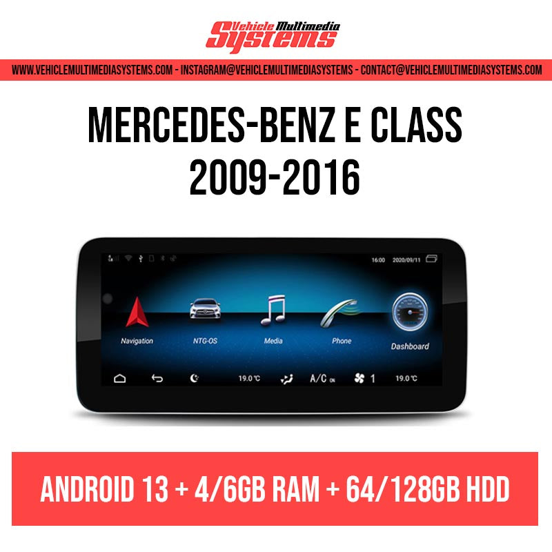 Mercedes-Benz E Class | 2009-2016 | Android Screen– Vehicle Multimedia ...