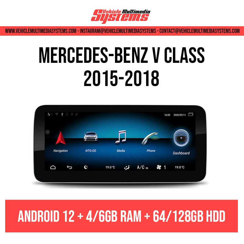 Mercedes-Benz V Class | 2015-2018 | Android Screen– Vehicle Multimedia ...