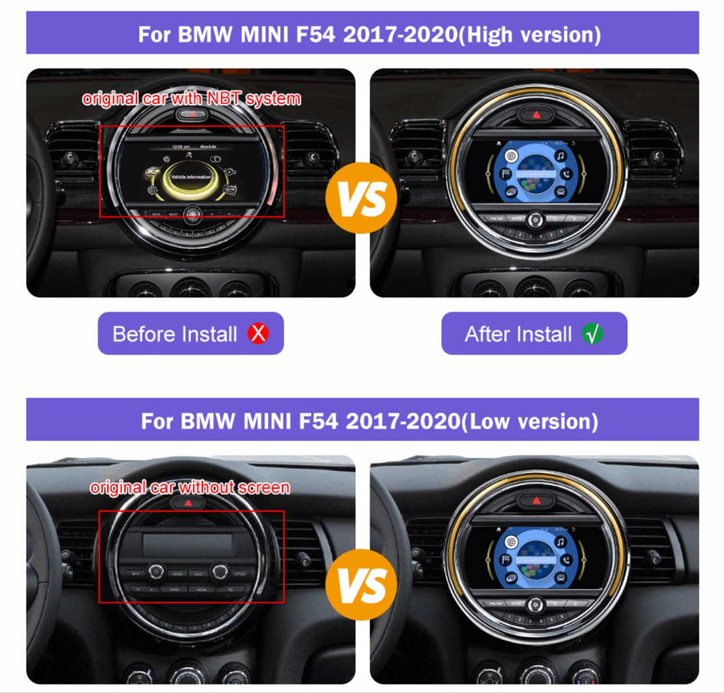 MINI Cooper F54 | 2017-2020 | Android Screen – Vehicle Multimedia Systems