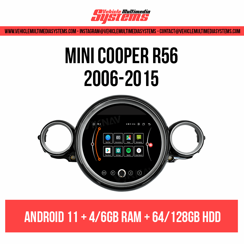 MINI Cooper R56 | 2006-2015 | Android Screen – Vehicle Multimedia Systems