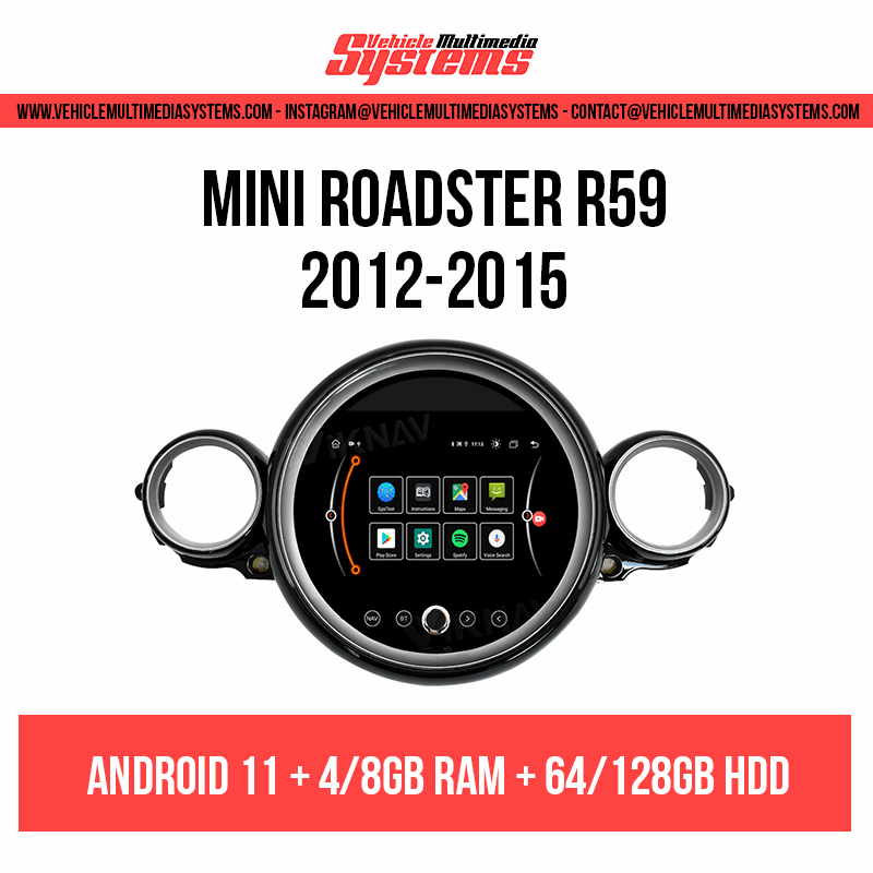 MINI Roadster R59 | 2012-2015 | Android Screen – Vehicle Multimedia Systems