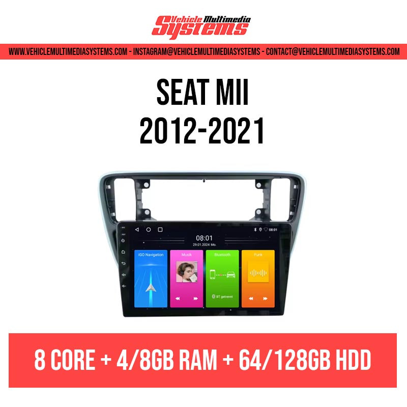 Seat Mii | 2012-2021 | Android Screen– Vehicle Multimedia Systems