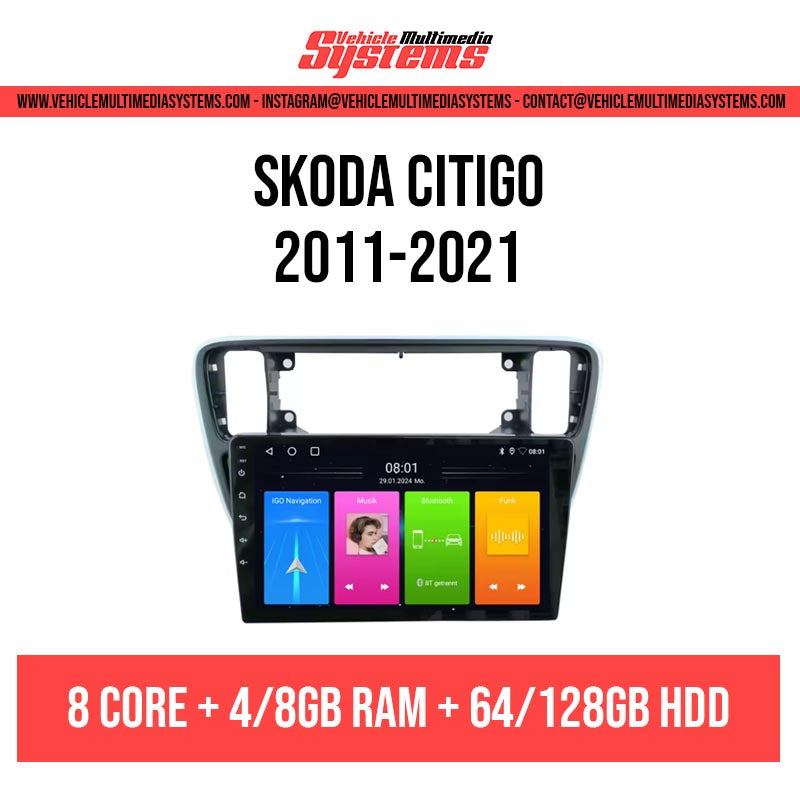 Skoda Citigo | 2011-2021 | Android Screen– Vehicle Multimedia Systems