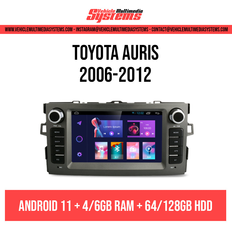 Toyota Auris | 2006-2012 | Android Screen– Vehicle Multimedia Systems