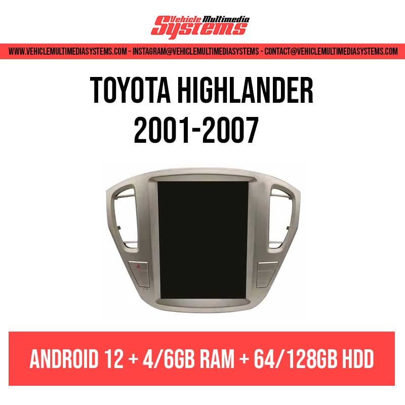 Toyota Highlander | 2001-2007 | Android Screen– Vehicle Multimedia Systems