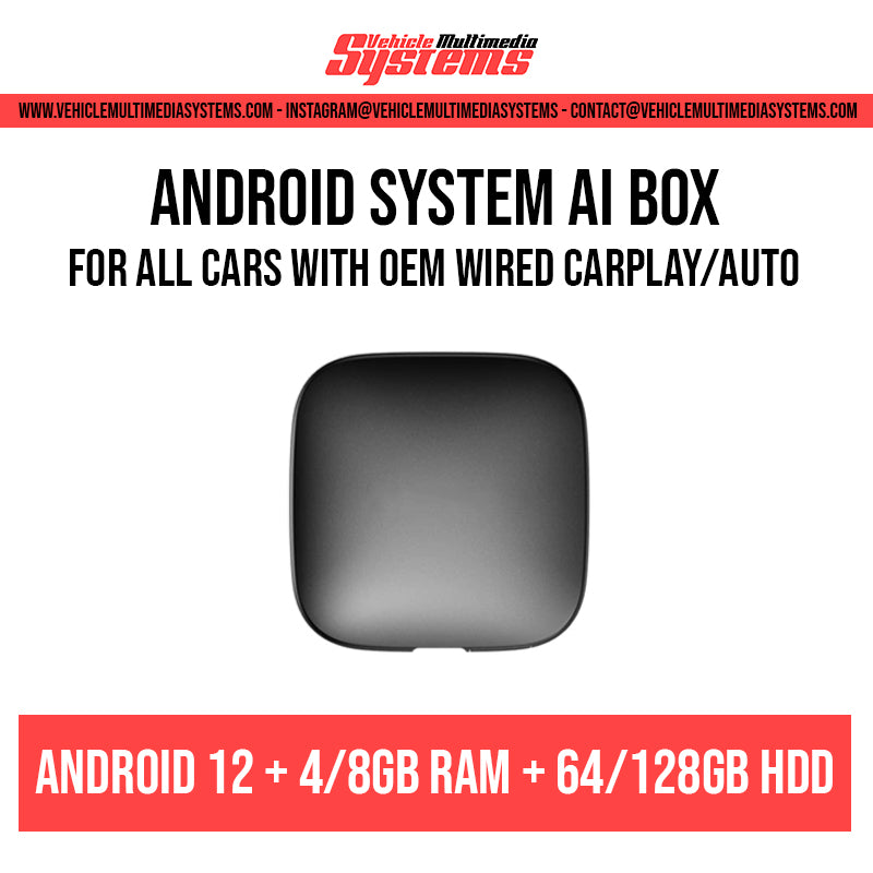 Android System AI Box | For Cars with OEM Wired Apple CarPlay/Android ...