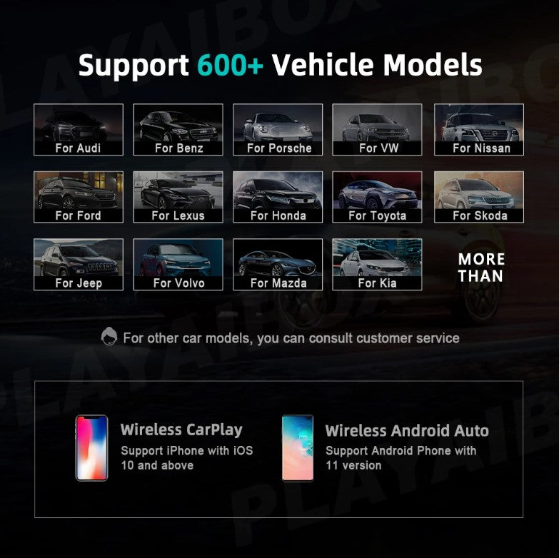 Android System AI Box | For Cars with OEM Wired Apple CarPlay/Android ...