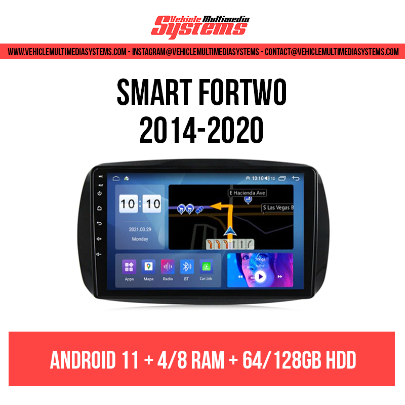 Smart Fortwo | 2014-2020 | Android Screen – Vehicle Multimedia Systems