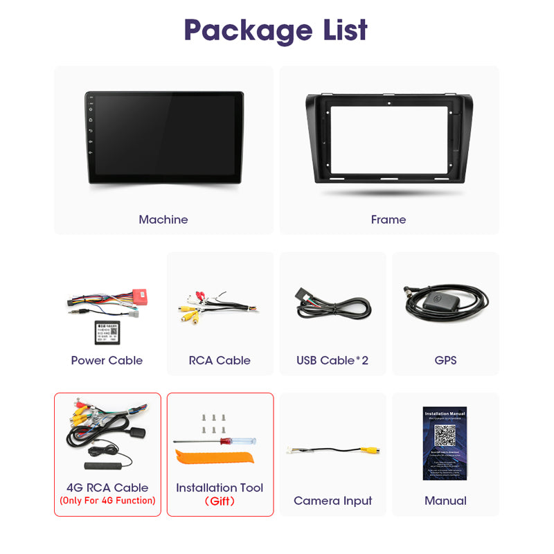 Mazda 3 | 2004-2009 | Android Screen – Vehicle Multimedia Systems