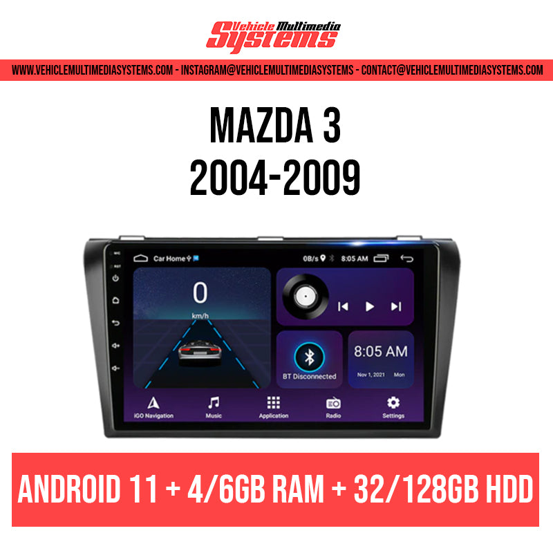 Mazda 3 | 2004-2009 | Android Screen– Vehicle Multimedia Systems