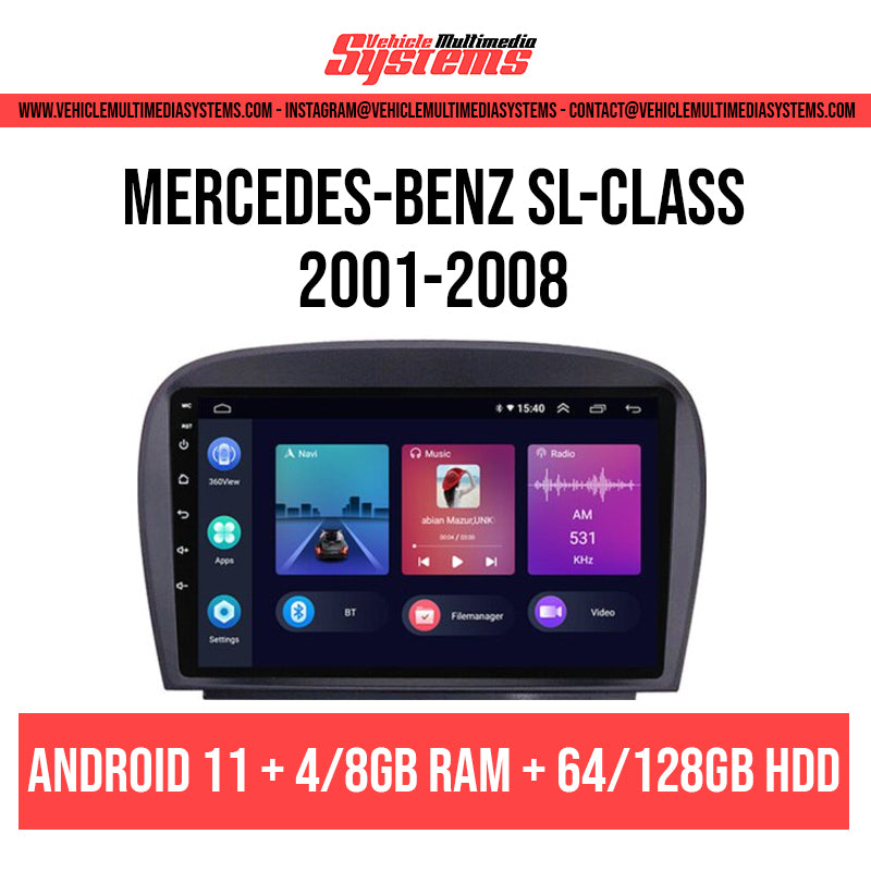 Mercedes-Benz SL-Class | 2001-2008 | Android Screen – Vehicle ...