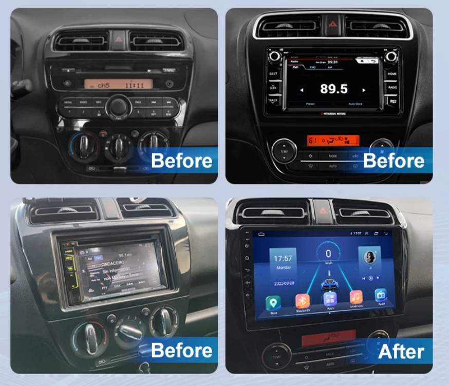Mitsubishi Mirage | 2013-2018 | Android Screen – Vehicle Multimedia Systems
