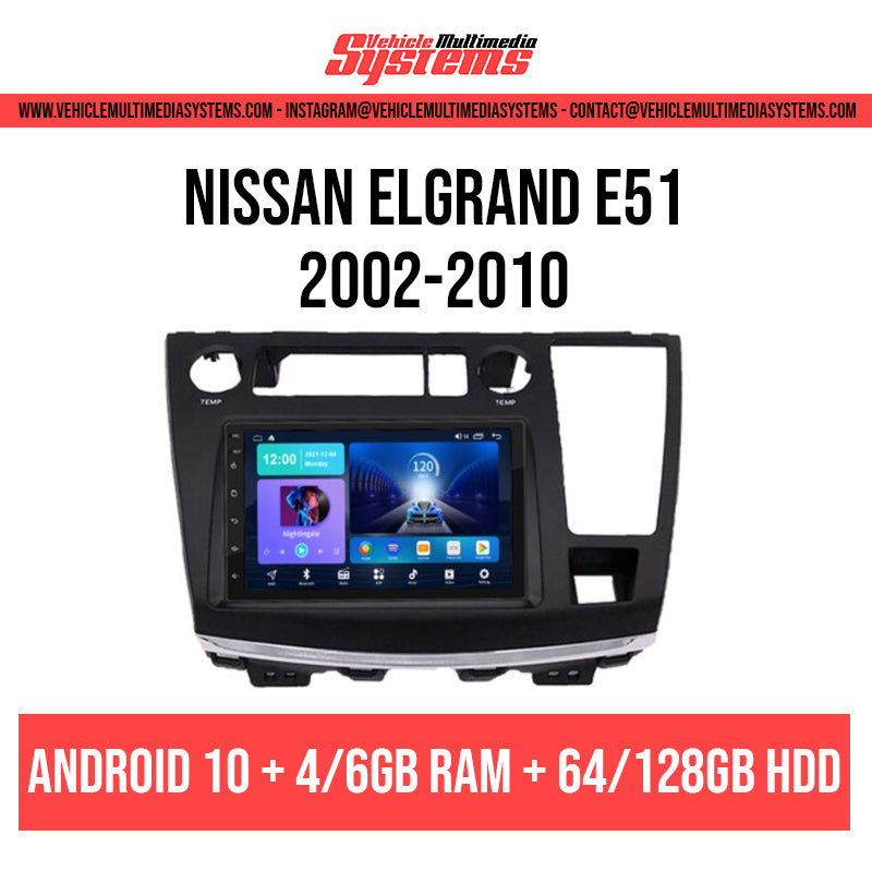 Nissan Elgrand E51 | 2002-2010 | Android Screen – Vehicle Multimedia ...