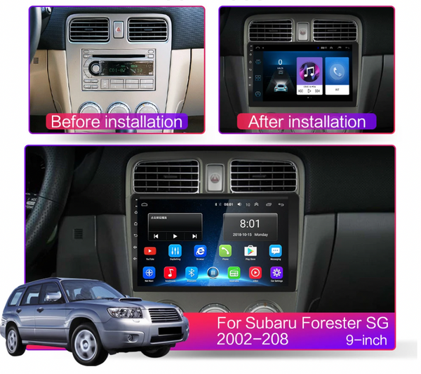 Subaru Forester | 2002-2008 | Android Screen – Vehicle Multimedia Systems
